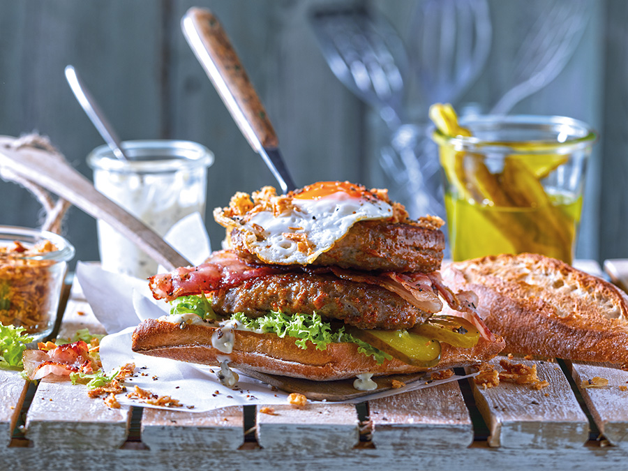 Meyer's dubbele Runderhamburger